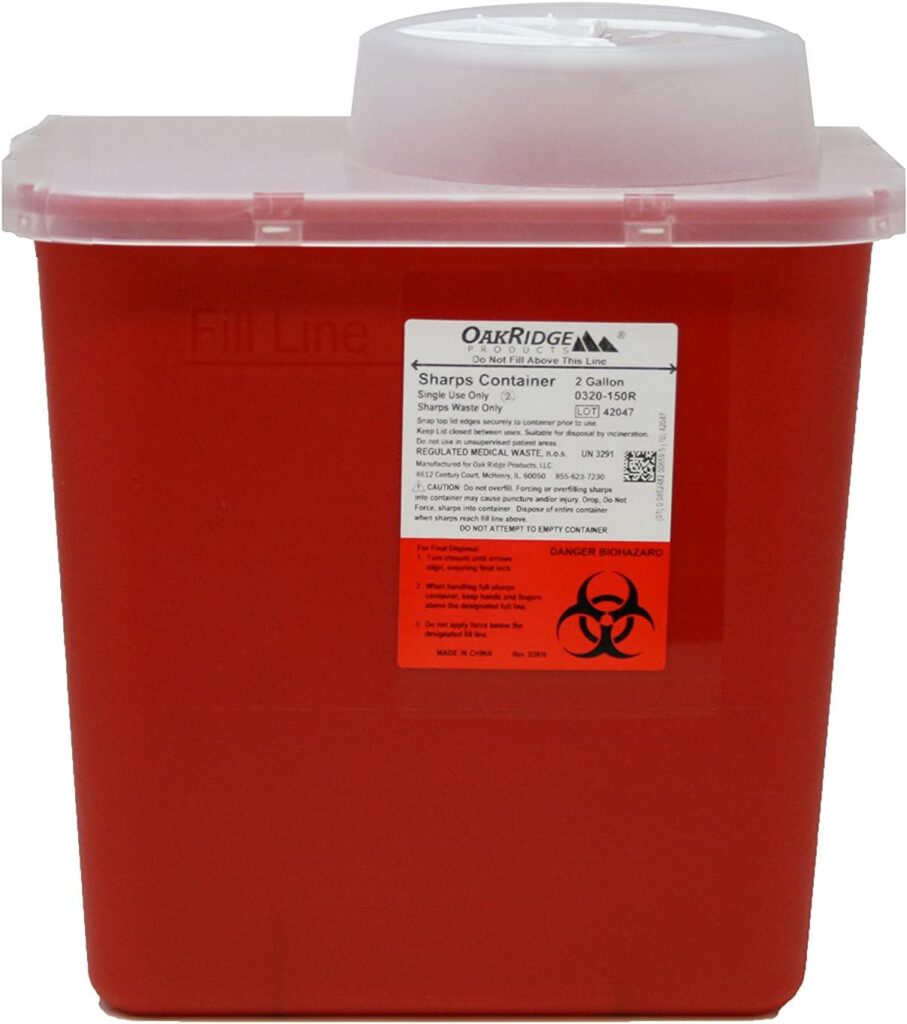 Dynarex Sharps Slide Lid 2 gallon Sharps Container » Skin City Tattoo ...